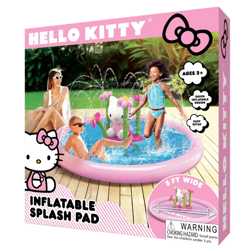 Hello Kitty | Swim | Hello Kitty Inflatable Splash Pad 5 Feet Wide ...